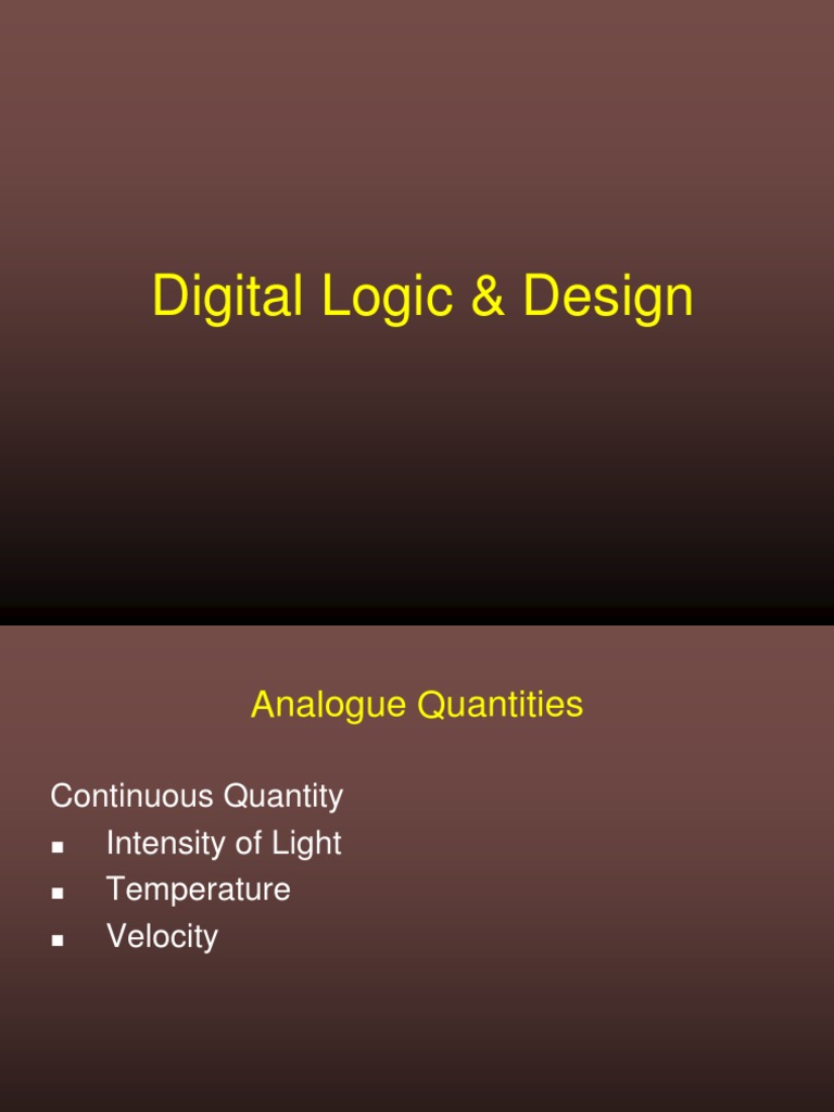 Digital Logic & Design | PDF | Binary Coded Decimal | Digital Signal