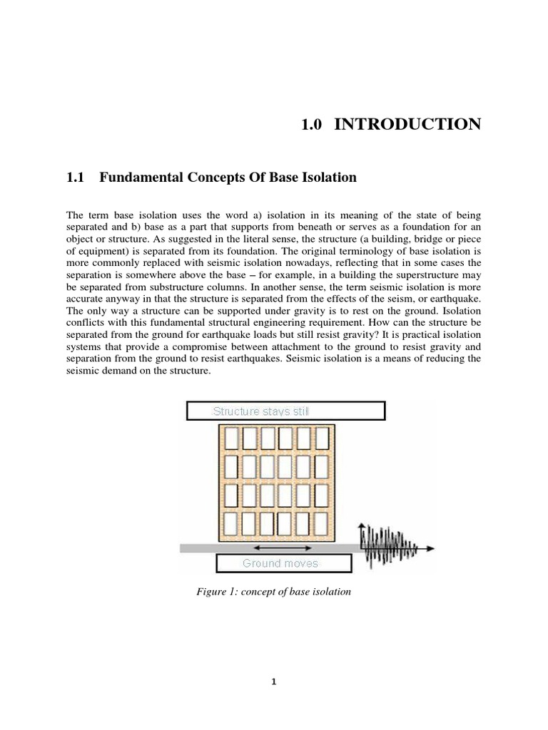 Base Isolation | PDF | Earthquake Engineering | Earthquakes