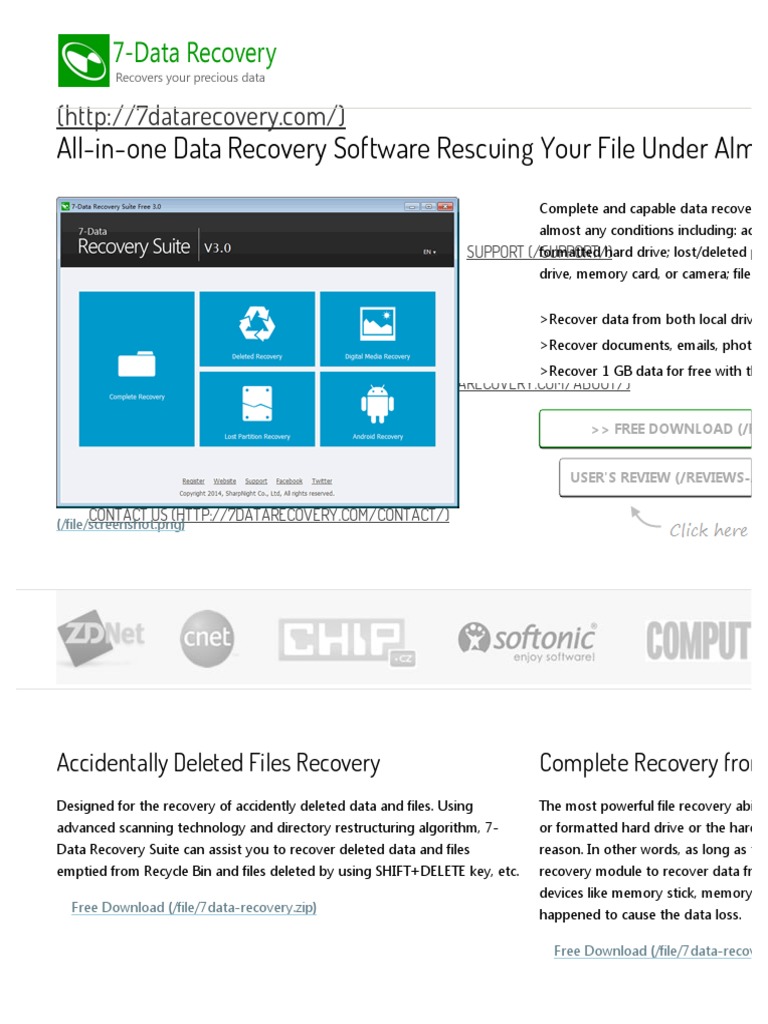 Free Data Recovery Software | Download Free PDF | Computer File ...