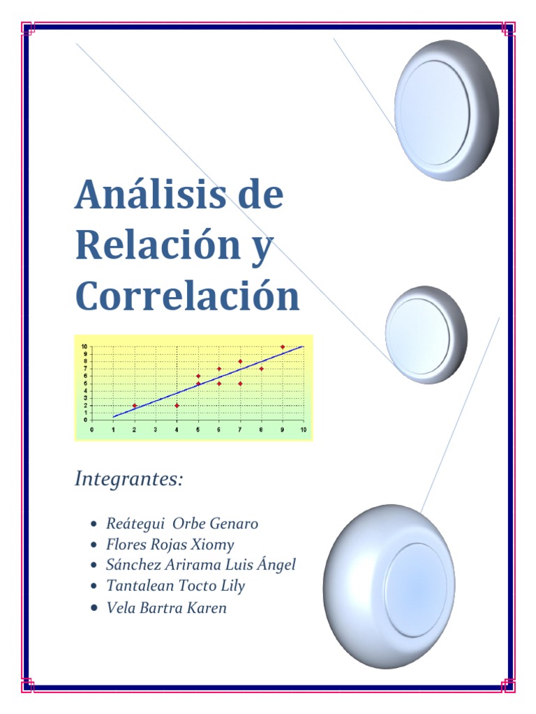 Análisis de Relación y Correlación | PDF | Regresión lineal | Análisis ...