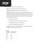 Alternate Hand Wall Coordination Test PDF | PDF