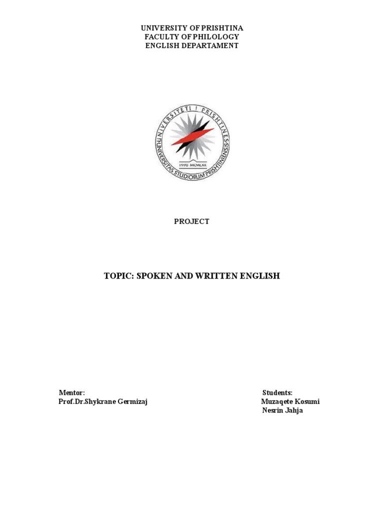 Differences Between Spoken and Written English | PDF | English Language ...