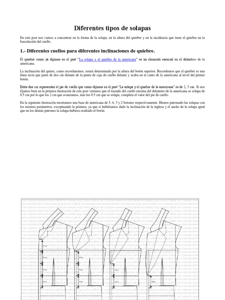 Diferentes Tipos de Solapas | Delantero (Asociación de Fútbol ...