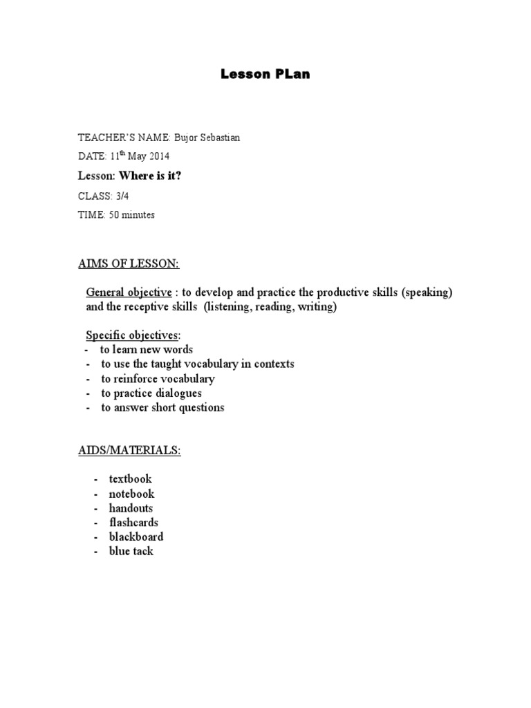 TEACHER'S NAME: Bujor Sebastian DATE: 11 May 2014 | PDF