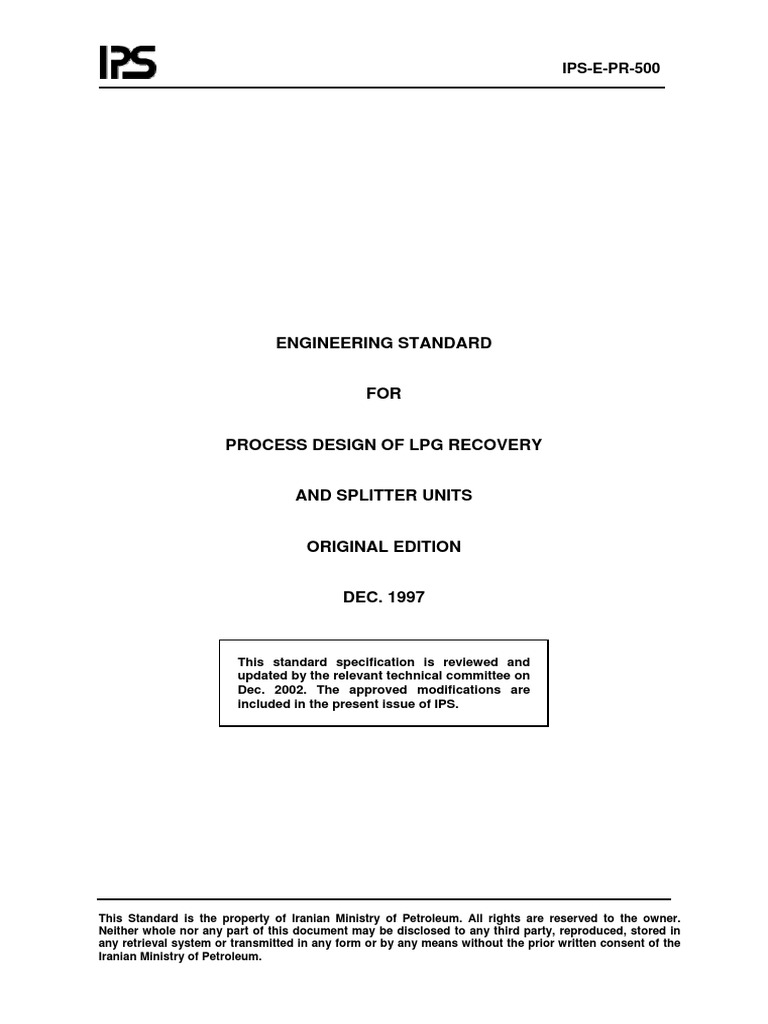 LPG Recovery and Splitter Units Design | PDF | Distillation | Liquefied ...