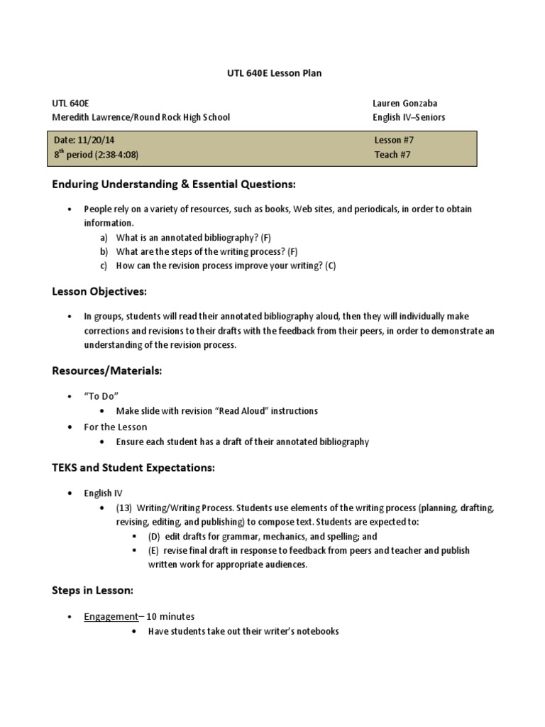 Lesson Plan 7 | PDF | Diabetes | Lesson Plan