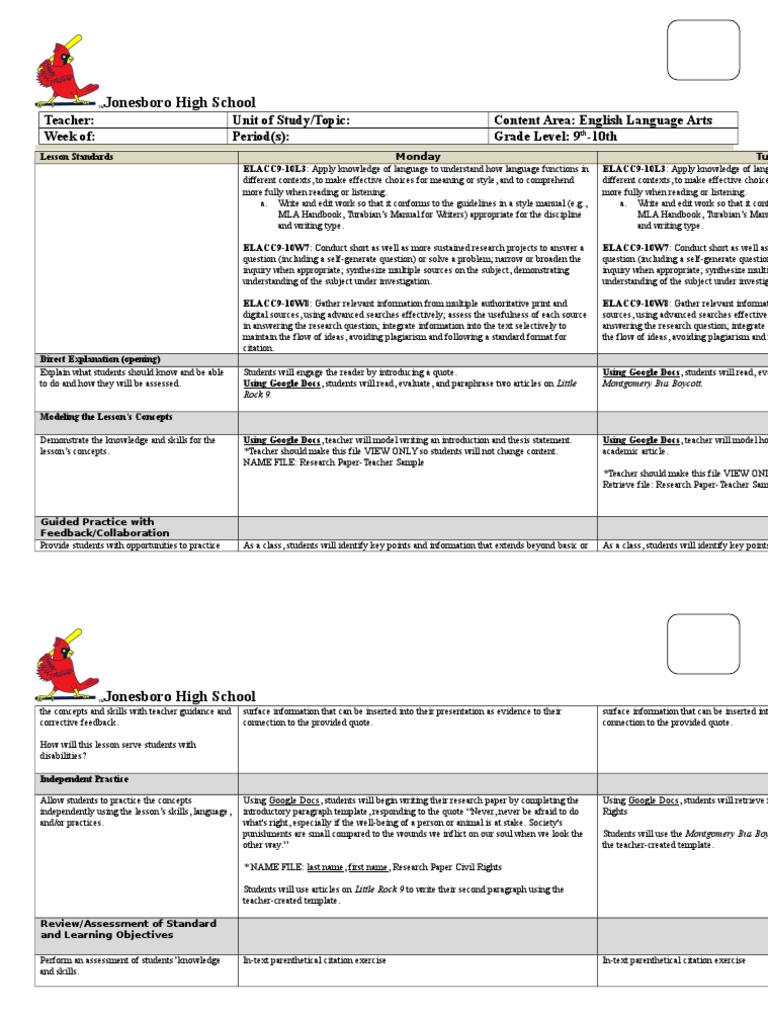 9th-10th Grade Research Paper Guidelines | PDF | A Manual For Writers ...