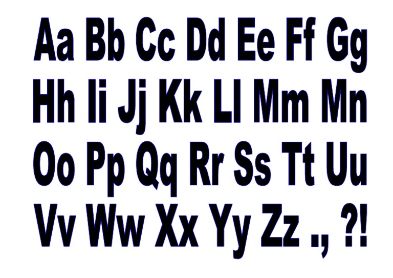 Abjad ABCD Besar Kecil | PDF