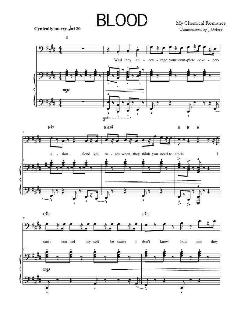 Blood MCR Piano | PDF