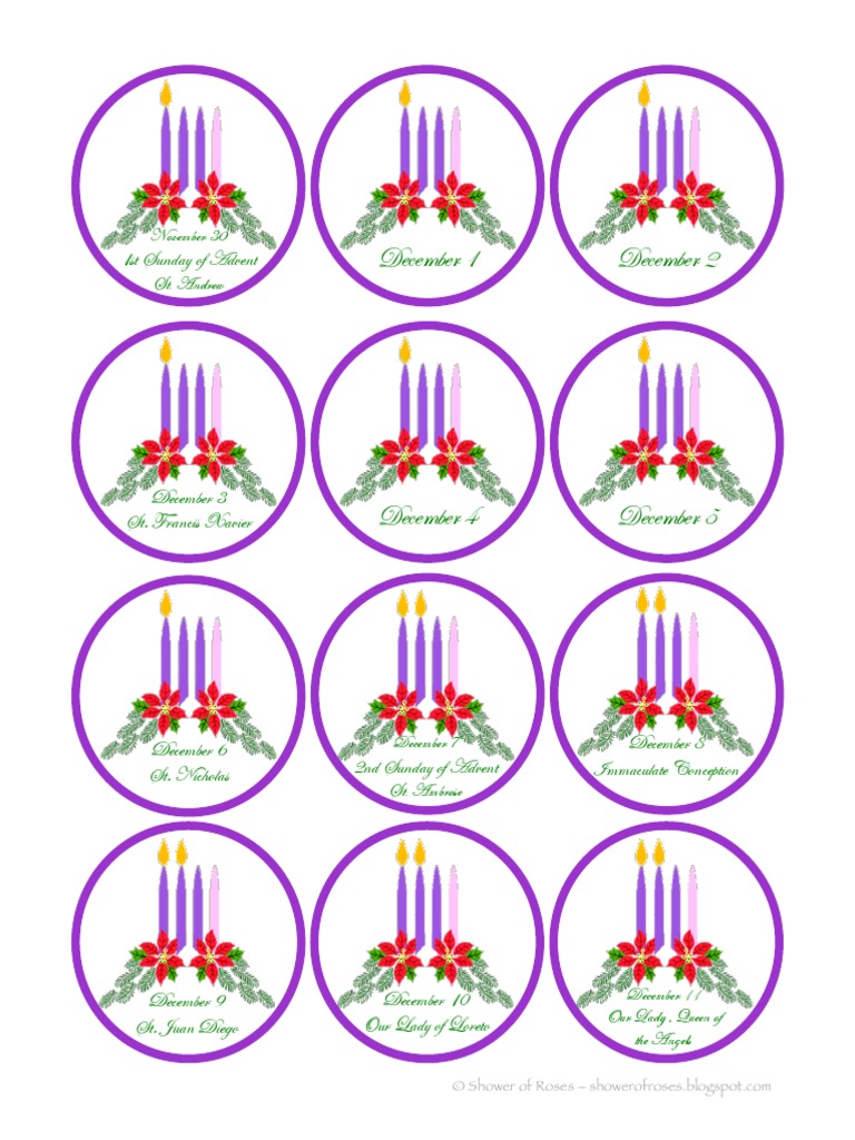 Advent Book Basket Labels 2014 | PDF