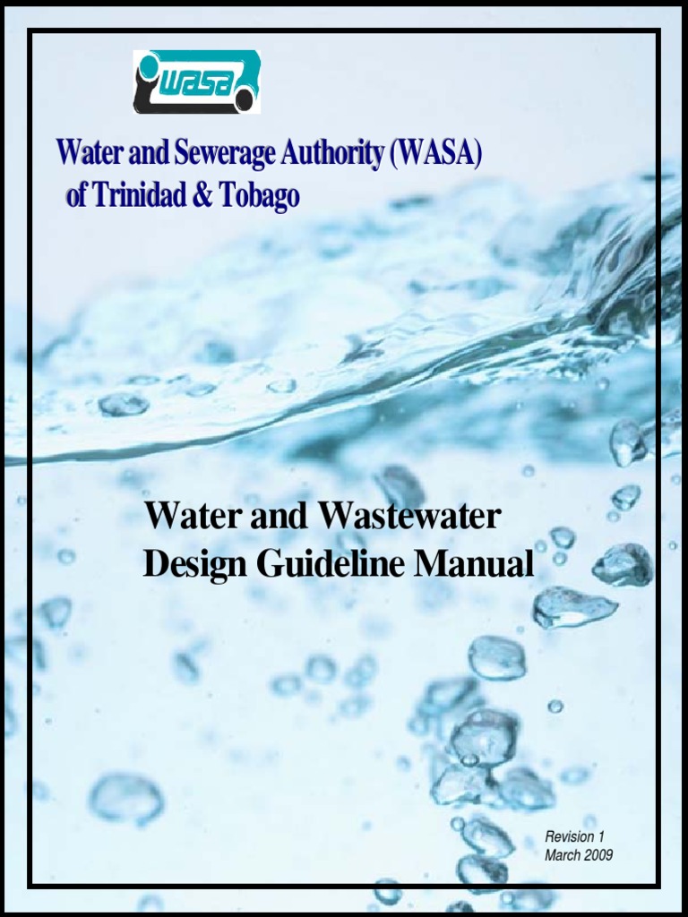 WASA Water and Wastewater Design Guideline Manual | PDF | Sewage ...