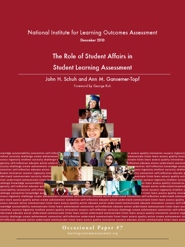 The Role of Student Affairs in Student Learning Assessment | PDF ...
