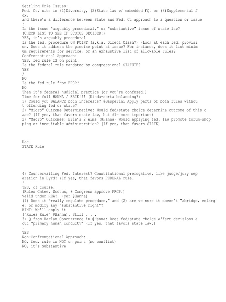 CivPro - Erie Flowchart | PDF