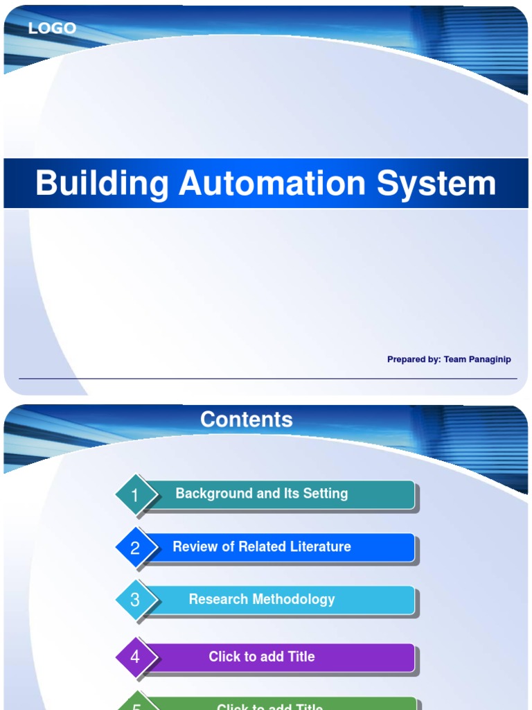 Building Automation System: Prepared By: Team Panaginip | PDF | Building Automation | Scada