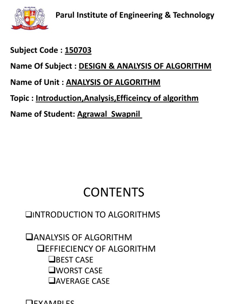Design and Analysis of Algorithms | Download Free PDF | Recurrence Relation | Time Complexity