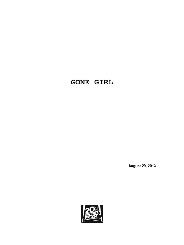 Gone Girl Final Shooting Script | PDF