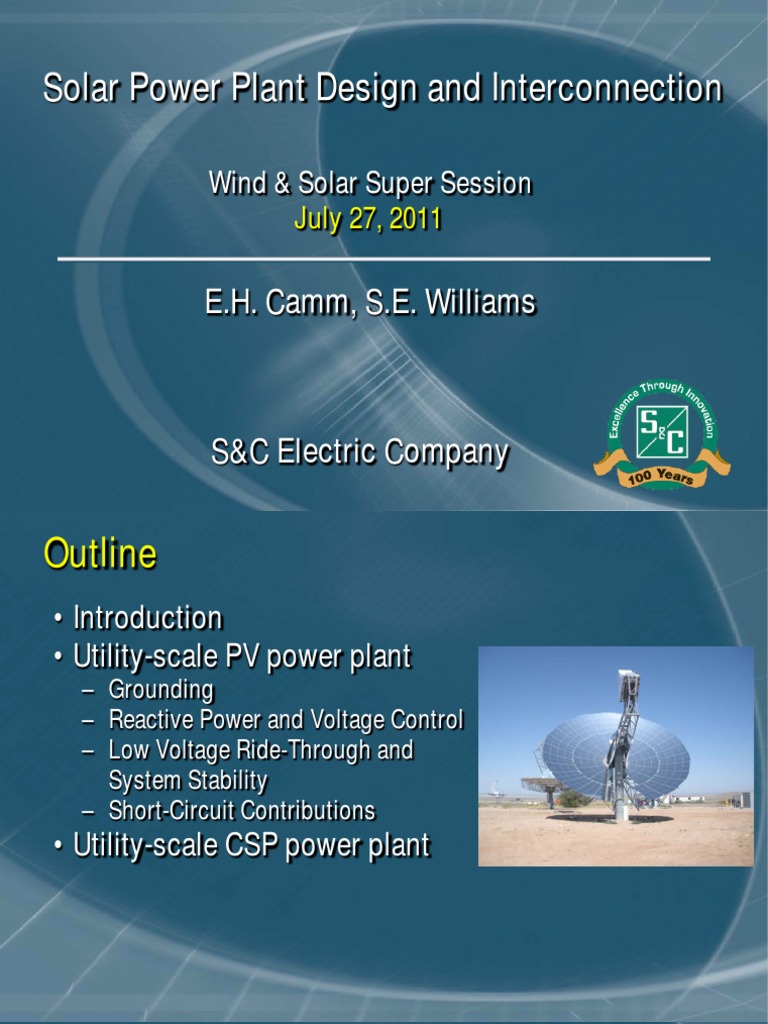 Utility-Scale Solar Power Plant Design | PDF | Solar Power | Power Inverter