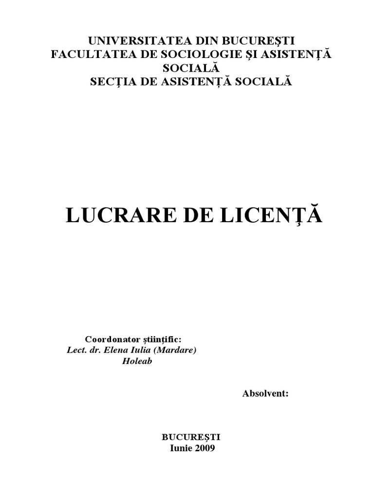 Exemplu Licenta | PDF