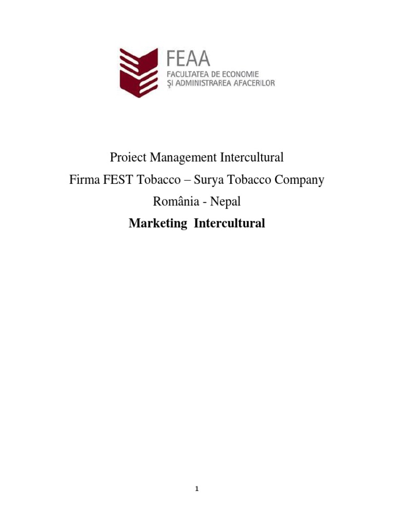 Proiect Nepal Grupa 2 Management - Marketing Intercultural | PDF