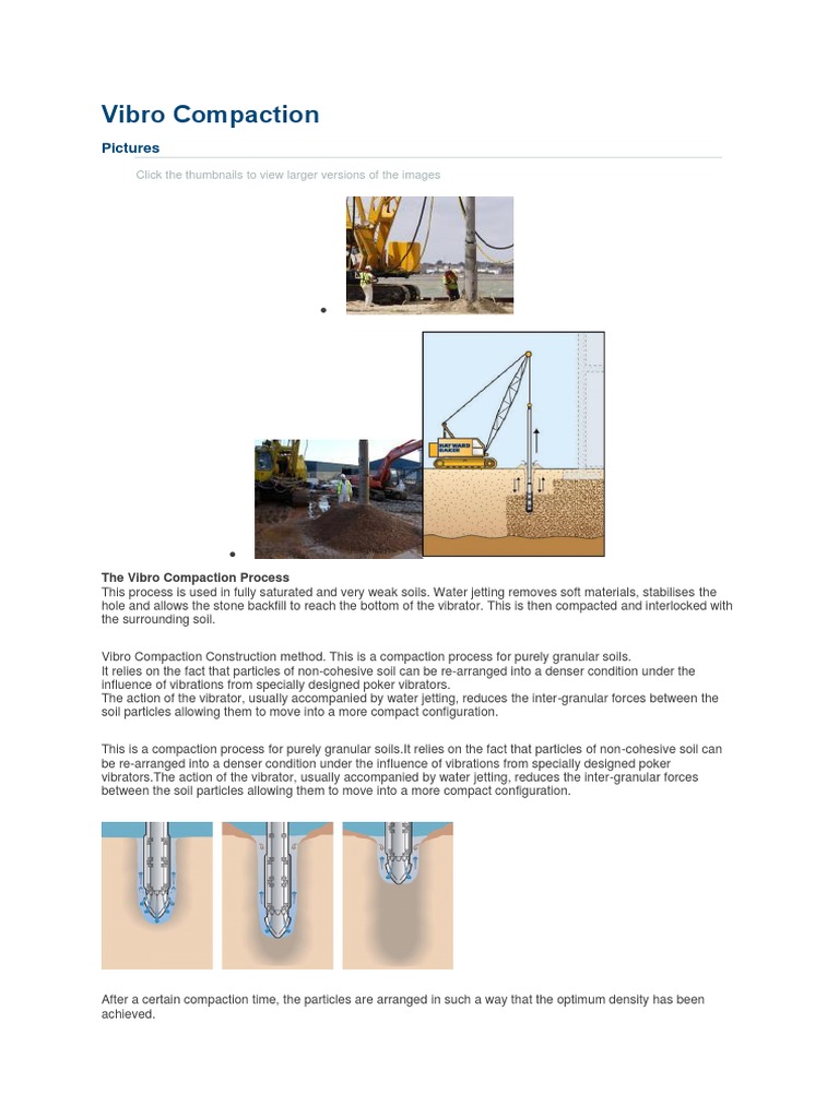 Vibro Compaction Vs Flotation | PDF | Soil | Density