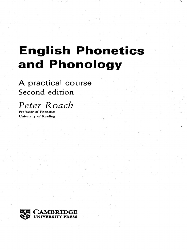 English Phonetics and Phonology | PDF