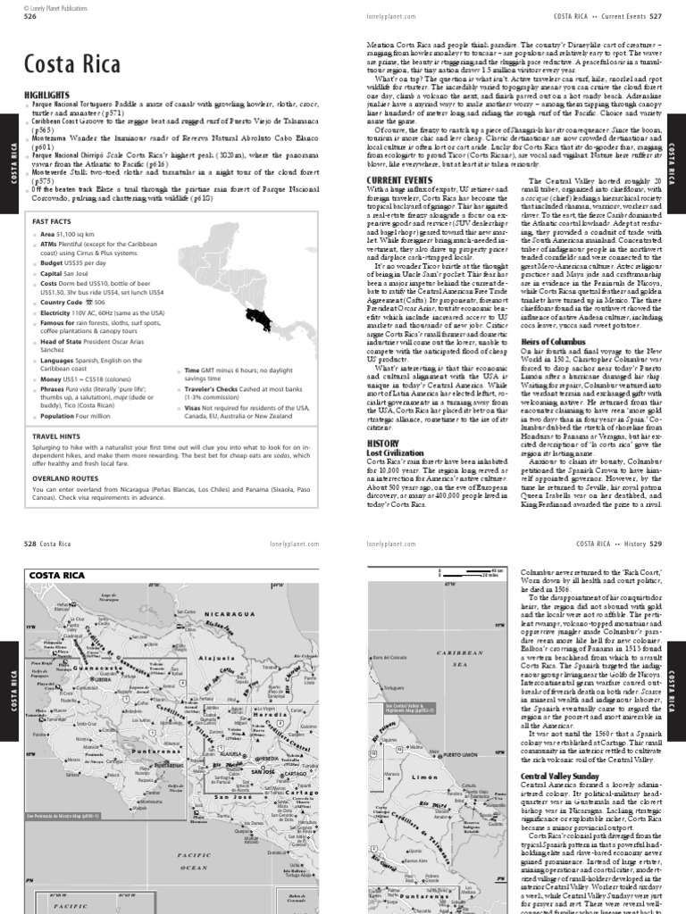 Central America Costa Rica v1 m56577569830497576 | PDF | Costa Rica ...
