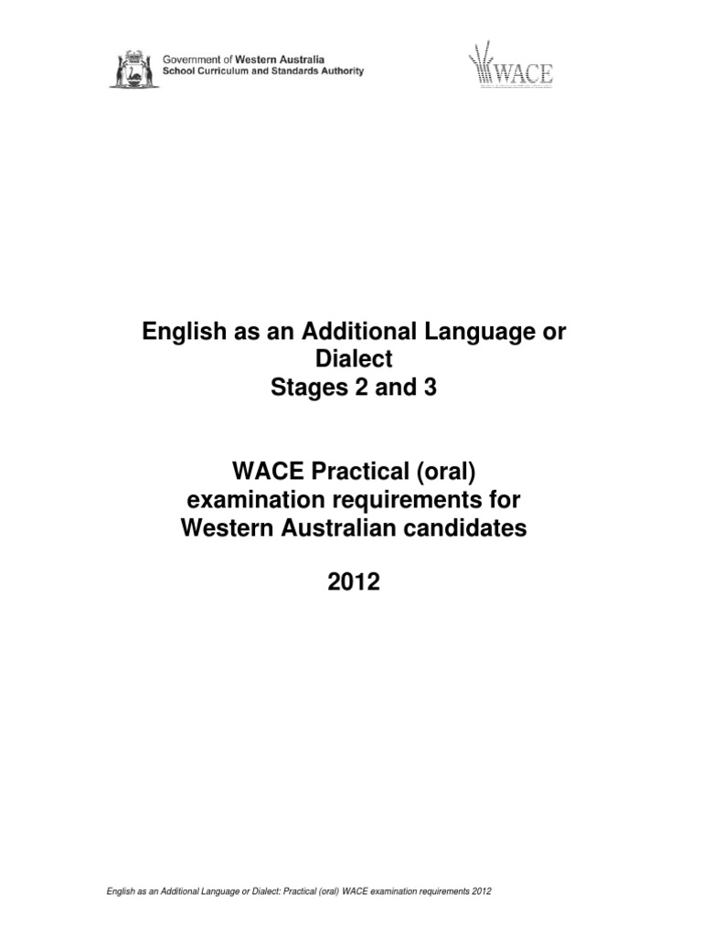 EALD Supporting Information For Practical Examinations 2012 - PDF | PDF ...