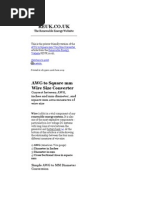 AWG To mm2 Chart | PDF | Wire