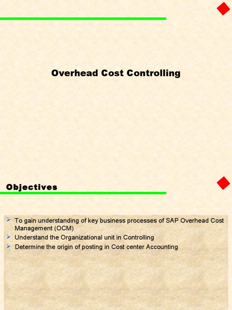 SAP-Cost Center | PDF | Debits And Credits | Cost Accounting