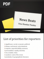 Different Types of Beats in Journalism | PDF