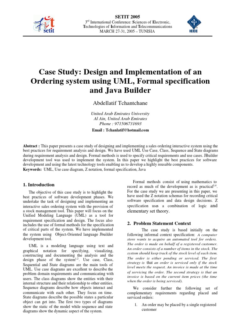 1 Ordering System | PDF