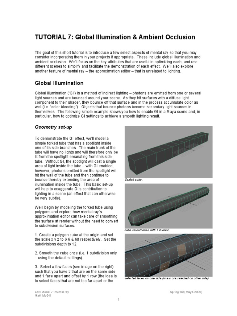Mentalray For Maya PDF | PDF | Rendering (Computer Graphics) | Shader