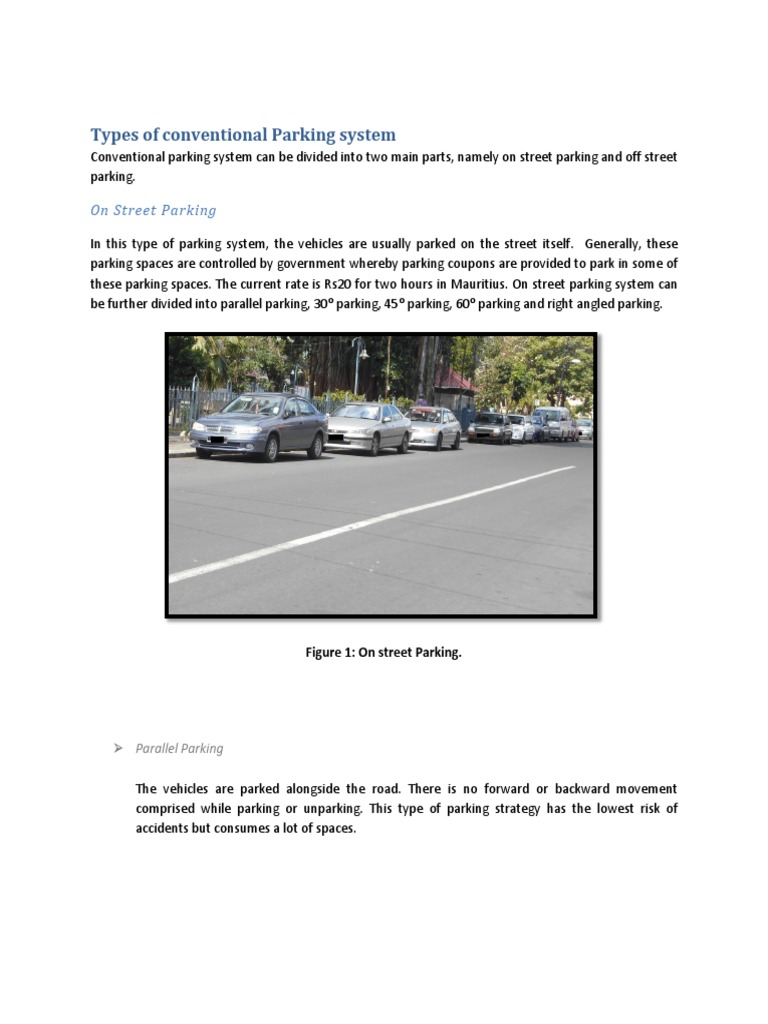 Types of Conventional Parking Systems Explained | PDF | Parking ...