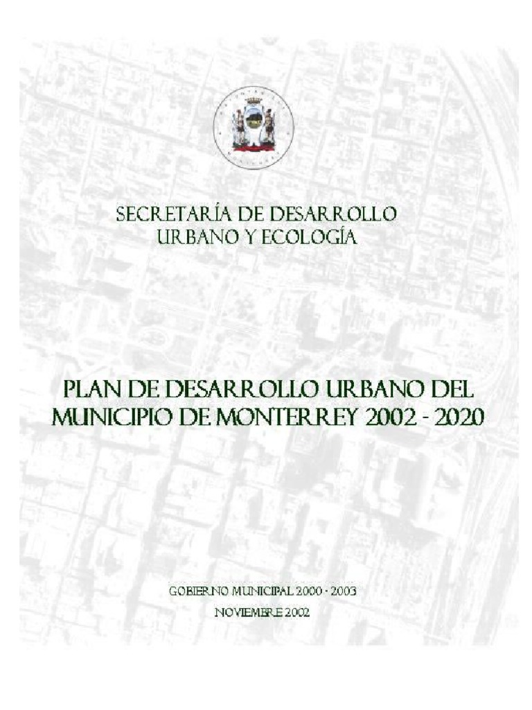 Plan de Desarrollo de Mty | PDF | Planificación | Ciudad