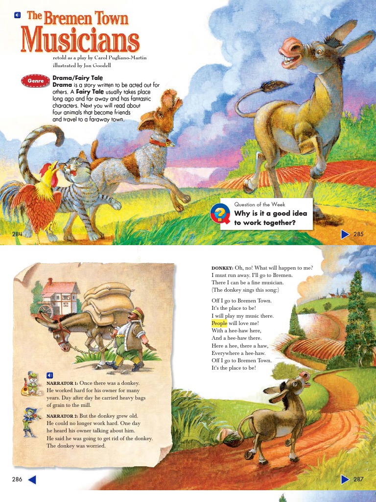 Grade 2 Unit 2 4 The Bremen Town Musicians | PDF | Leisure