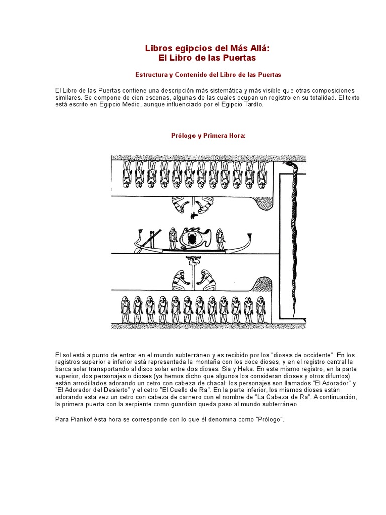 Anon - El Libro de Las Puertas | PDF | Horus | Osiris