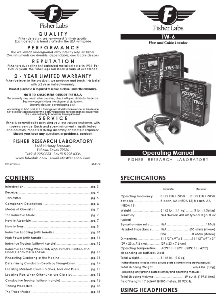 Detector de Tuberias y Cables | PDF | Headphones | Electrical Conductor