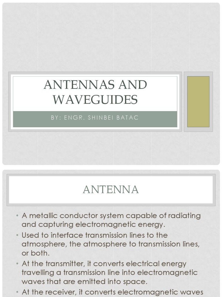 Antennas and Waveguides | PDF | Antenna (Radio) | Electromagnetic Radiation