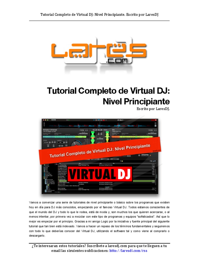 Tutorial Completo de Virtual DJ - Nivel Principiante | PDF | Disc ...