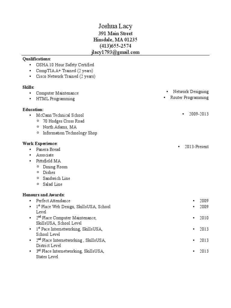 Josh Lacy Resume | PDF | Computers | Technology & Engineering