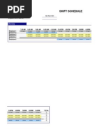 Weekly Shift Schedule Template 2025 | PDF