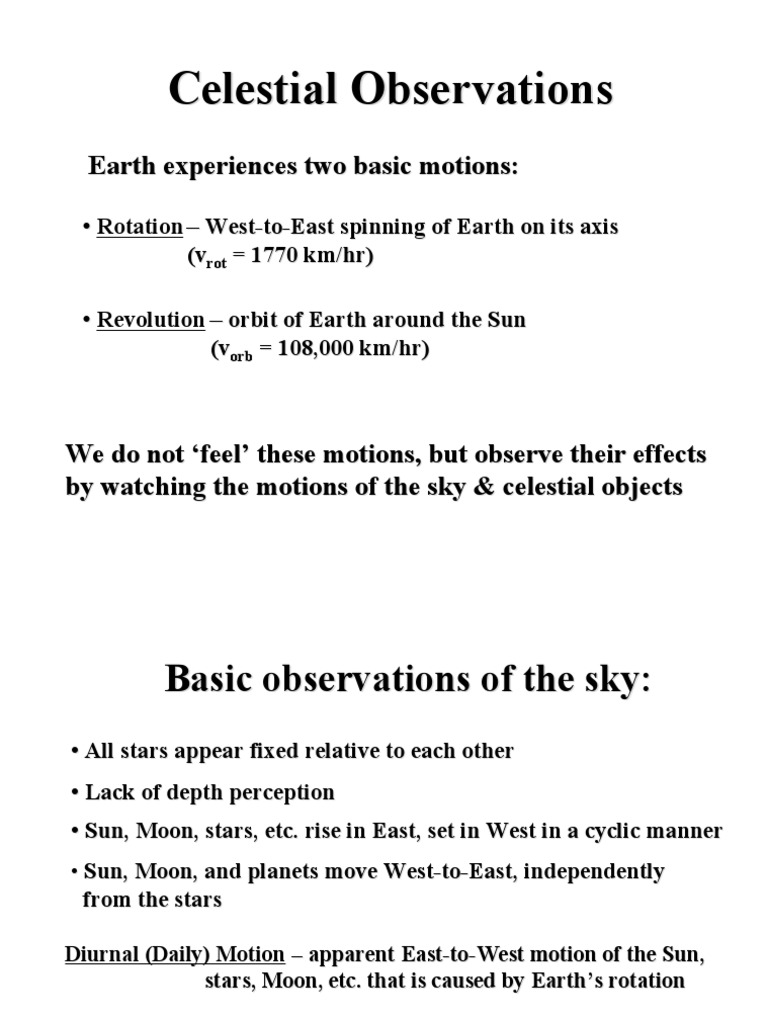 Celestial Observations | PDF | Equator | Celestial Mechanics