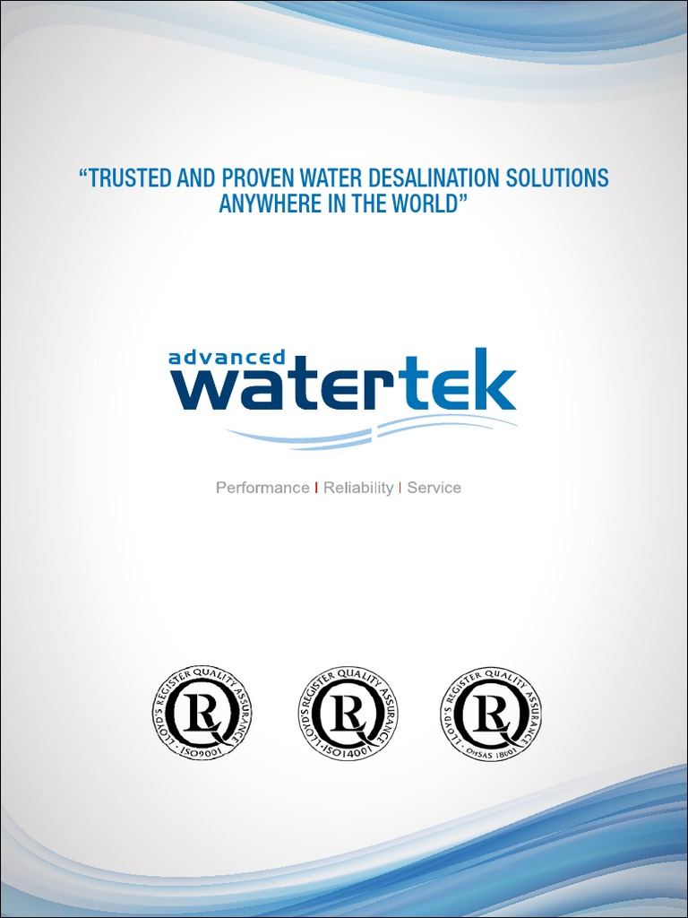 AdvancedWatertek Brochure | PDF | Desalination | Water
