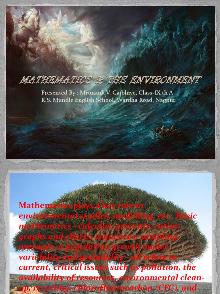 Mathematics & Environment | PDF | Ecology | Teaching Mathematics