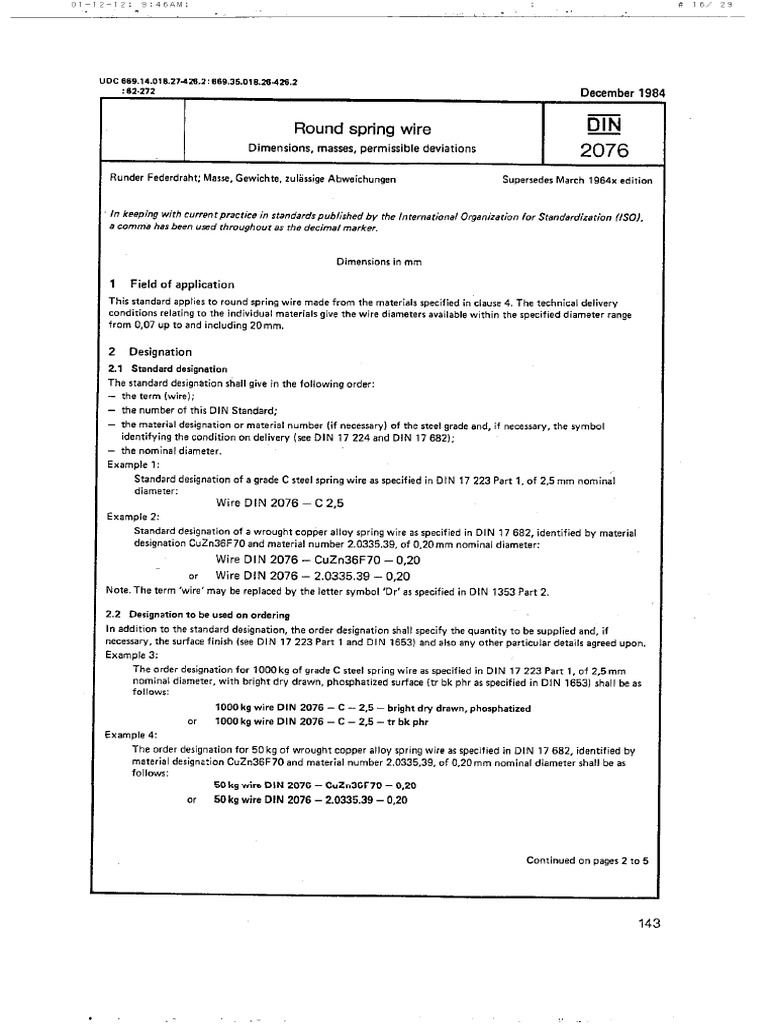 Din 2076-84 | PDF