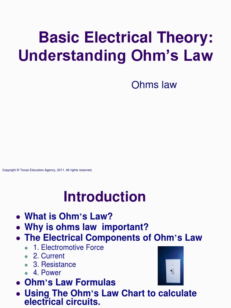 Basic Elec Ohms Law | PDF | Electric Current | Voltage