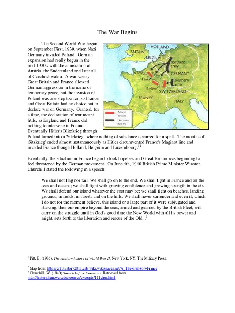 WWII: Invasion of Poland and Allies' Response | PDF