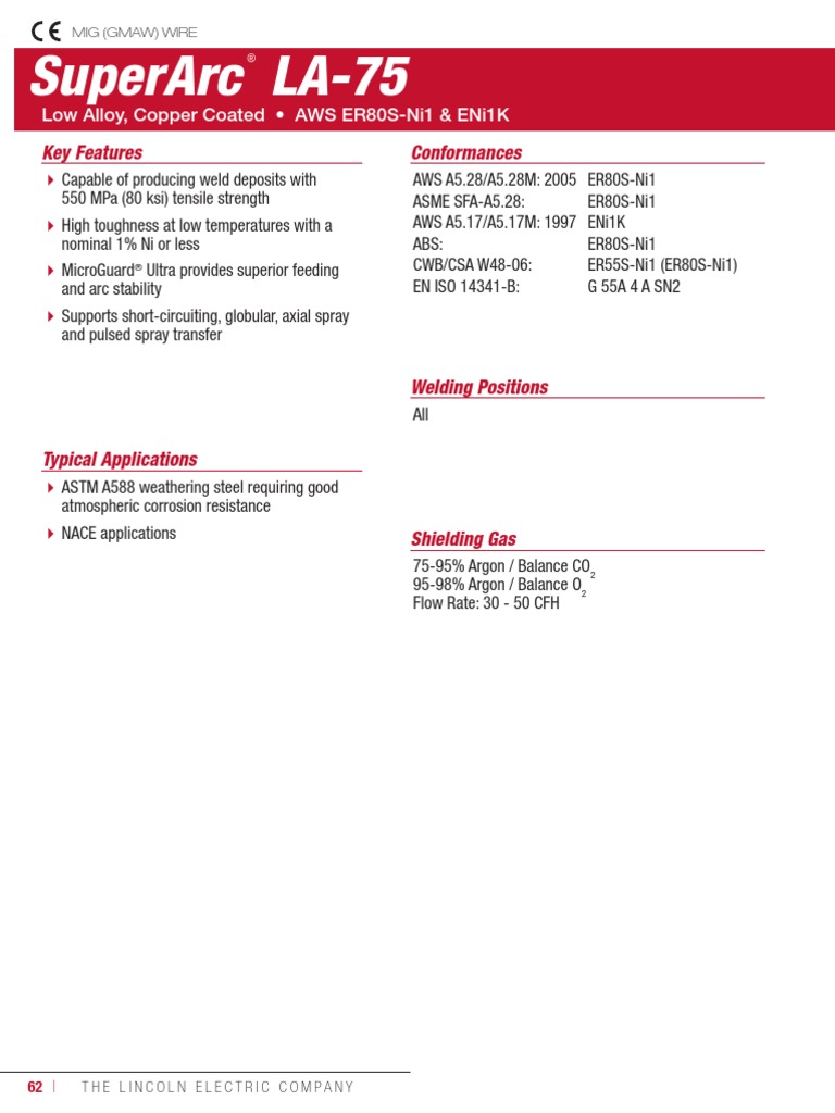 Superarc La-75: Conformances Key Features | PDF