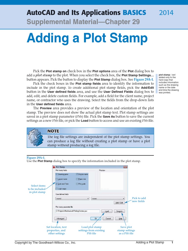 Adding A Plot Stamp: Supplemental Material-Chapter 29 | PDF
