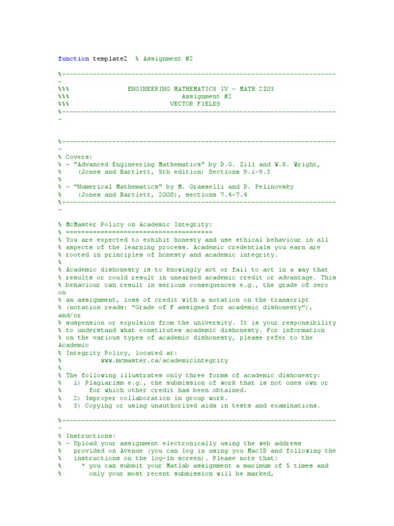 Matlab | PDF | Academic Integrity | Academic Dishonesty